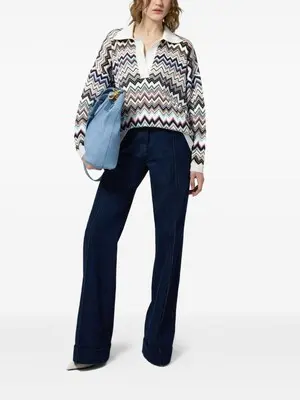 Missoni Zig Zag Motif Polo Shirt