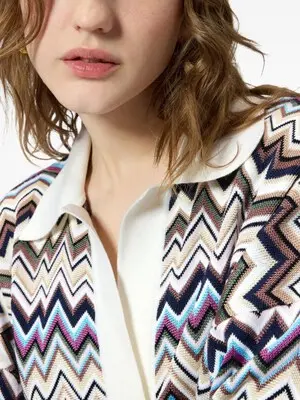 Missoni Zig Zag Motif Polo Shirt