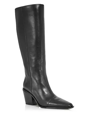 Rag & Bone Newbury Leather Knee-high Boots - Black