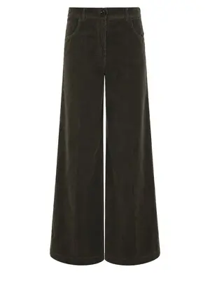 Aspesi Cotton Velvet Trousers - Green