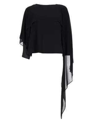 MAISON MARGIELA Asymmetrical Drape Top