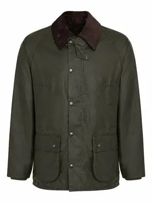 Barbour Giacca "bedale" In Cotone Cerato - Black