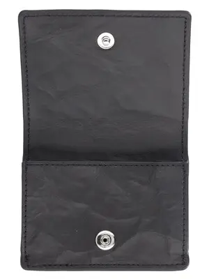 Y3 Portacarte In Pelle Con Logo