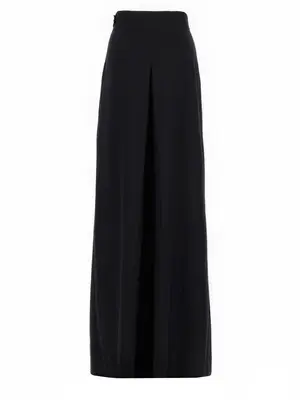 Alberta Ferretti Pantalone Ampio Con Cintura