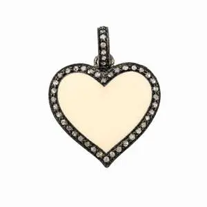 HEATHER HAWKINS Heart Pendant - White