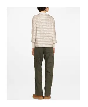 Herno High-collar Quilted Down Jacket - Nude