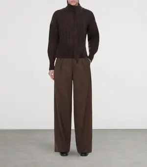 ALLSAINTS Laura Wide-leg Pleated Trousers