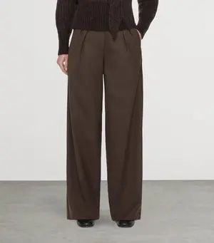 ALLSAINTS Laura Wide-leg Pleated Trousers