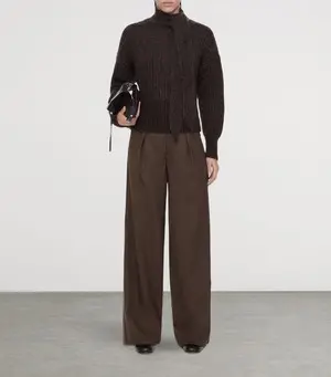 ALLSAINTS Laura Wide-leg Pleated Trousers