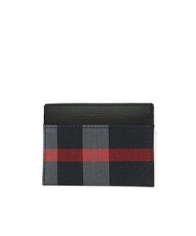 Burberry Check Card Case - Navy/grey