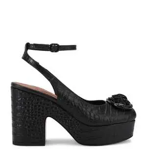 Kurt Geiger Chelsea Platform Pumps With Embellished Eagle Motif
