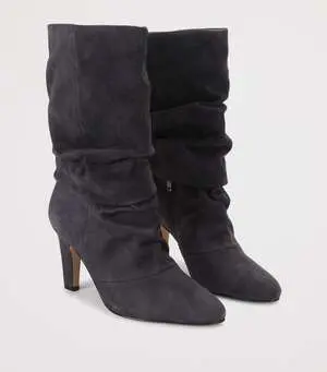 Kurt Geiger Suede Barb Slouch Boots