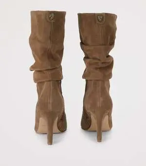 Kurt Geiger Suede Barb Slouch Boots