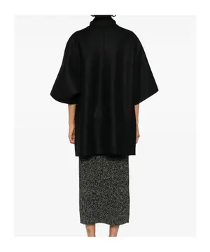 Harris Wharf London Short Sleeve Collared Wool Coat