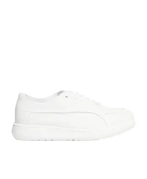 Giorgio Armani Lace-up Low-top Leather Sneakers