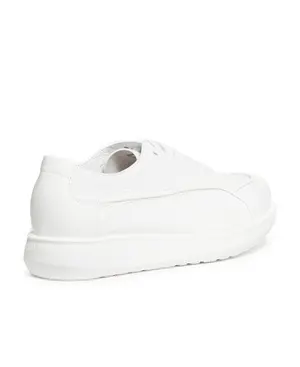 Giorgio Armani Lace-up Low-top Leather Sneakers