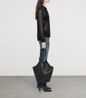 ALLSAINTS Maven Sheer Utility Shirt - Black