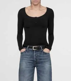 ALLSAINTS Jules Henley Long-sleeve T-shirt