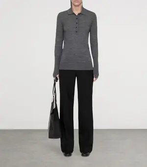 ALLSAINTS Merino Wool Martel Polo Sweater
