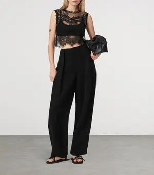 ALLSAINTS Eliza Lace Crop Top