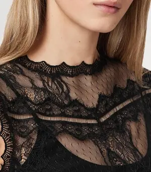 ALLSAINTS Eliza Lace Crop Top