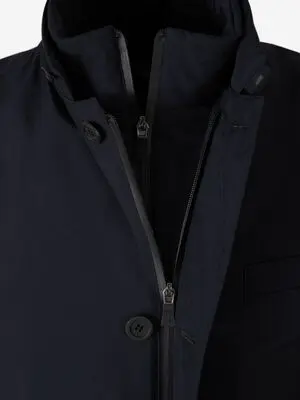 Herno High-neck Padded Jacket With Removable Hood