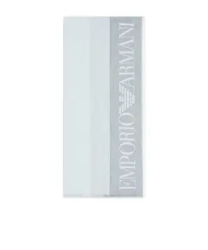 Emporio Armani Logo-embellished Striped Scarf