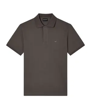 Emporio Armani Logo Patch Short-sleeved Polo Shirt
