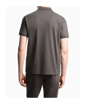 Emporio Armani Logo Patch Short-sleeved Polo Shirt