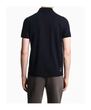 Emporio Armani Logo Patch Short-sleeved Polo Shirt