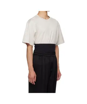 MUGLER Ribbed Round-neck T-shirt