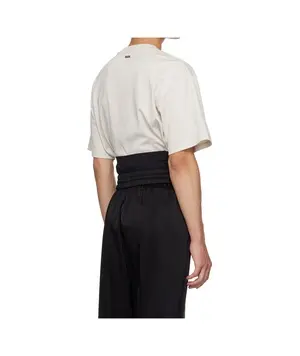 MUGLER Ribbed Round-neck T-shirt