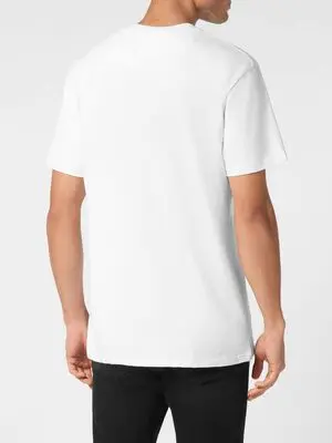 Philipp Plein Cotton Jersey T-shirt With Hexagon Logo Patch