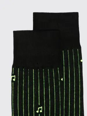 Paul Smith Ribbed Crew Socks - Black