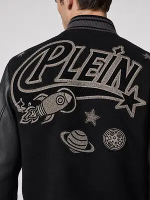 Philipp Plein Embellished Varsity Jacket