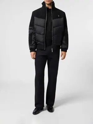 Philipp Plein Puffer Jacket With Textured Paneling