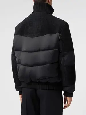 Philipp Plein Puffer Jacket With Textured Paneling