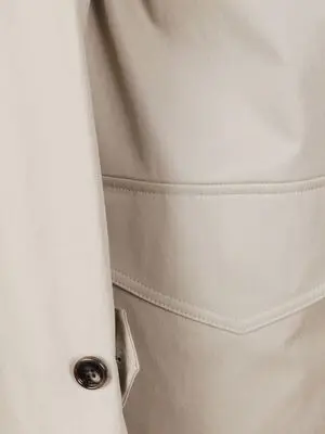 Burberry Jacket With Leather Collar