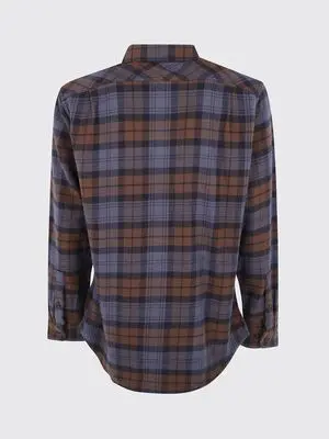 Filson Long-sleeve Check Shirt In Cotton Flannel With Flap Pockets - Black