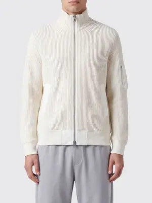 Sacai Turtleneck Wool Cardigan With Zip Closure And Slit Pockets