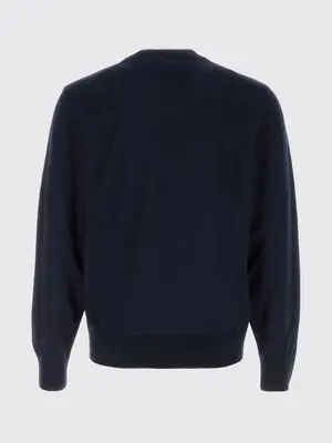 BOSS Crewneck Sweater With Embroidered Logo - Blue