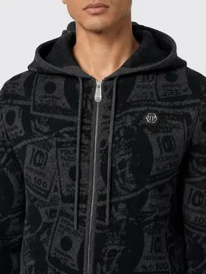 Philipp Plein Printed Zip-up Hoodie