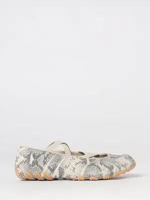 ADIDAS ORIGINALS Ghost Sprint Mary Jane Ballet Flats In Leather With Python Print - Brown