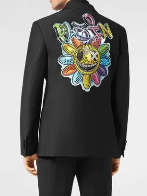 Philipp Plein Embellished Graphic Blazer