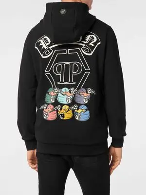 Philipp Plein Graphic Print Zip-up Hoodie