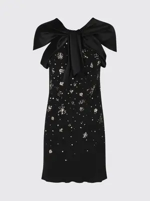 Alberta Ferretti Embellished Bow Dress