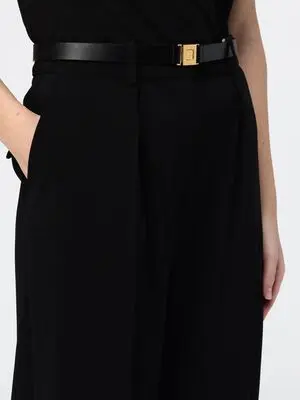 Elisabetta Franchi Wide Leg Tailored Pants - Black
