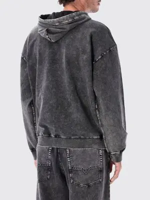 DIESEL® Relaxed Fit Cotton Hoodie With Dropped Shoulders
