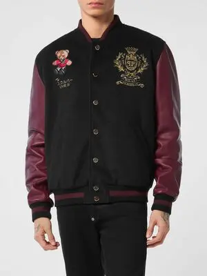 Philipp Plein Teddy Bear Varsity Jacket