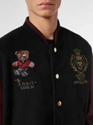 Philipp Plein Teddy Bear Varsity Jacket